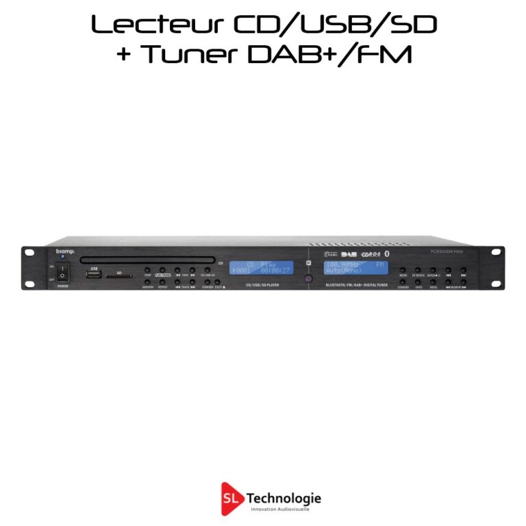 PCR3000RMKIII Apart BiAmp Lecteur Multi-sources CD/USB/SD Tuner DAB+/FM ...