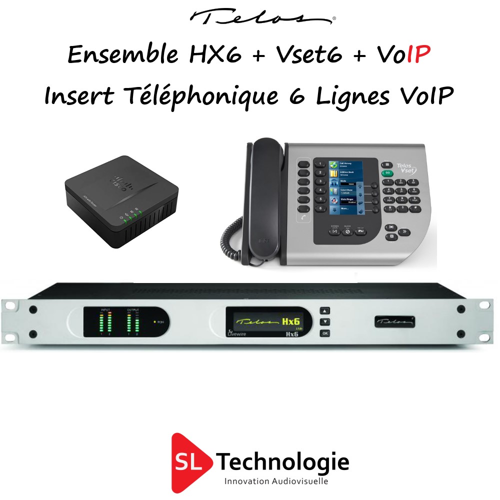 HX1 Telos System Insert Téléphonique RTC - SL Technologie