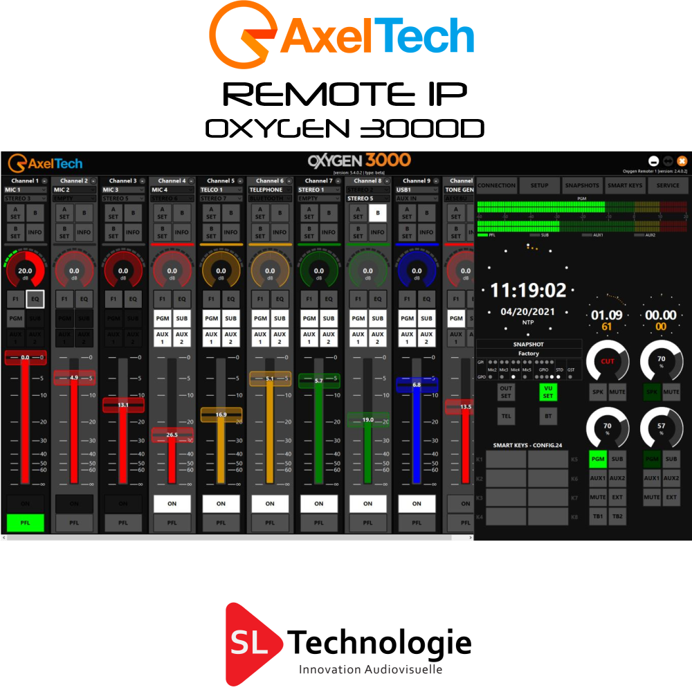 Remote IP Oxygen 3000 Axel Technology - SL Technologie