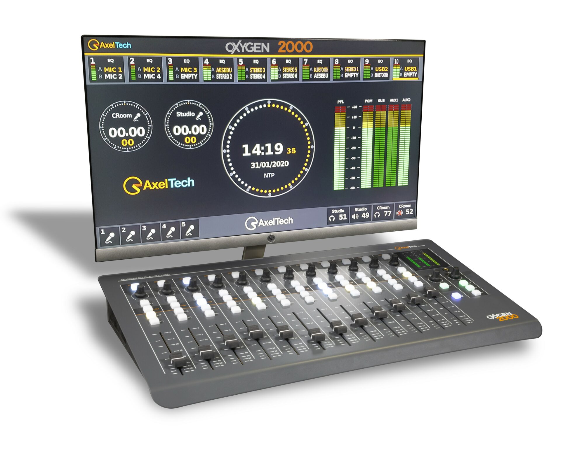OXYGEN 2000 Bluetooth Axel Tech Console de Radio Diffusion - SL Technologie