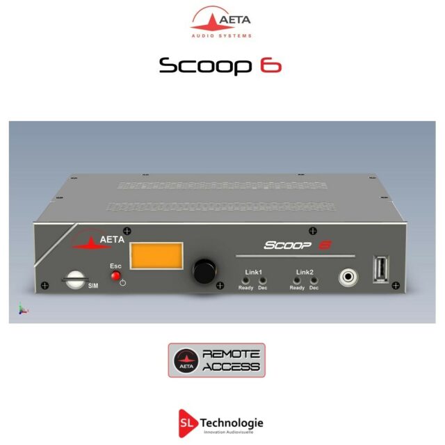 Scoop6 AETA Codec IP audio 2 canaux - Pack - SL Technologie