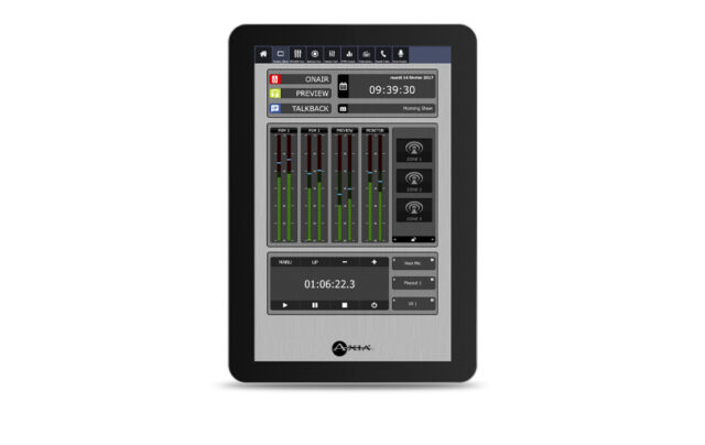 IP Tablet Axia Console de Mixage Virtuelle Telos Alliance - SL Technologie