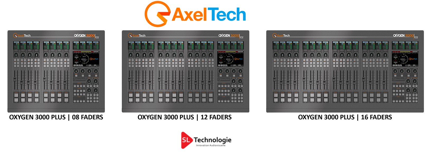 OXYGEN 3000 PLUS Axel Tech Console Audio Numérique AOiP - SL Technologie