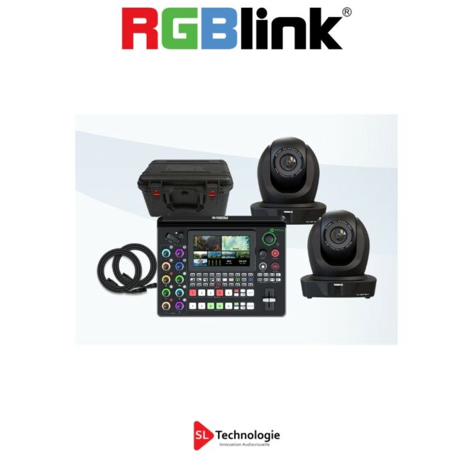 Bundle mini edge + 2 PTZ VUE CAMERA poe x20 RGBlink - SL Technologie
