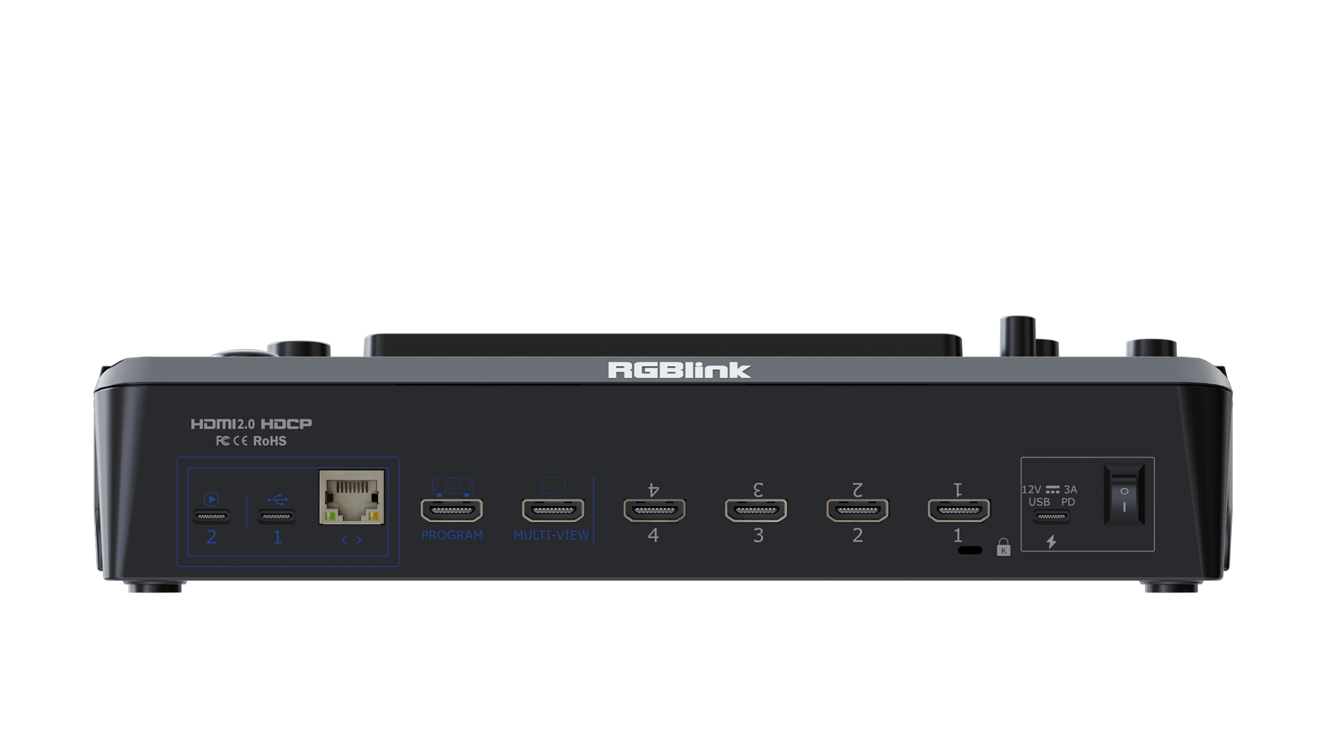 Bundle mini edge + 2 PTZ VUE CAMERA poe x20 RGBlink - SL Technologie