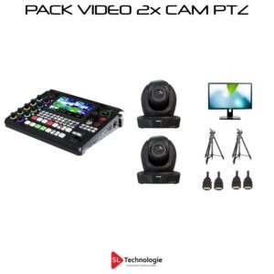 Bundle mini edge + 2 PTZ VUE CAMERA poe x20 RGBlink - SL Technologie